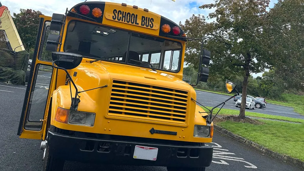 American Yellow School Bus for hire in UK