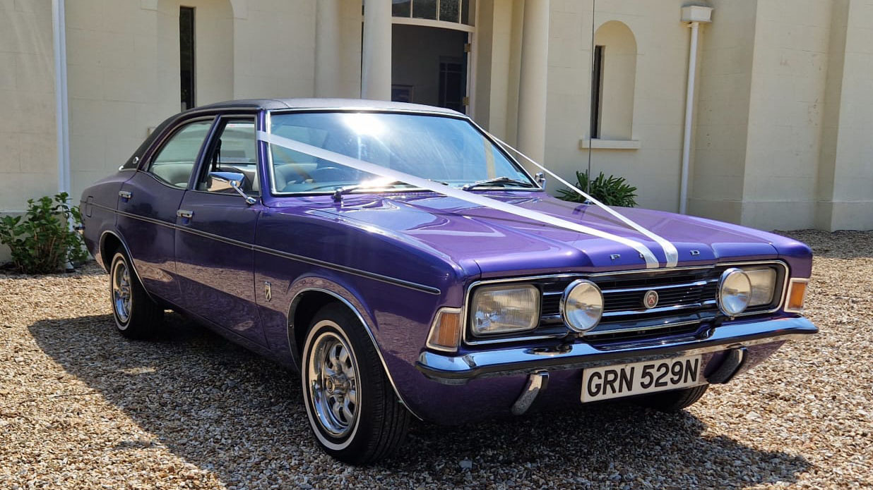 Classic Ford Cortina Wedding Car Hire Verwood, Dorset
