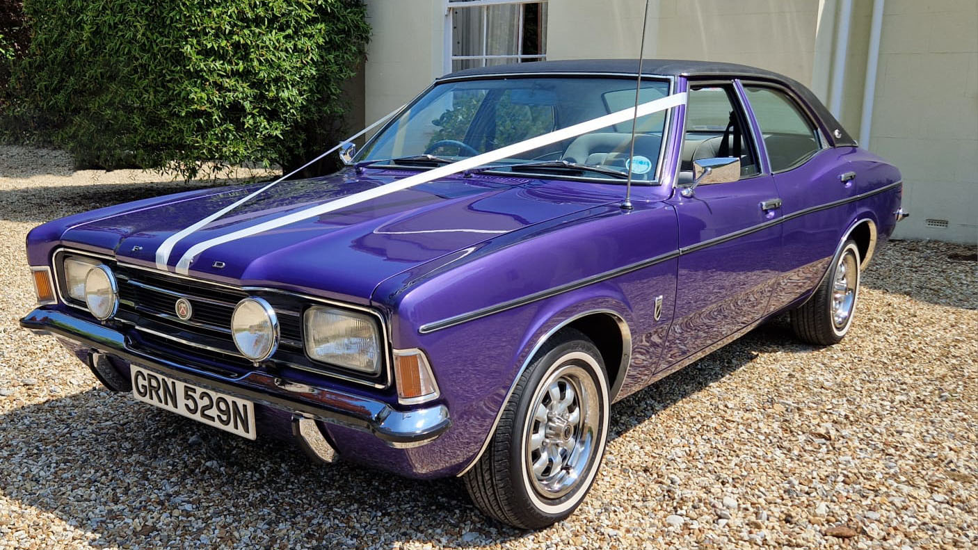 Classic Ford Cortina Wedding Car Hire Verwood, Dorset