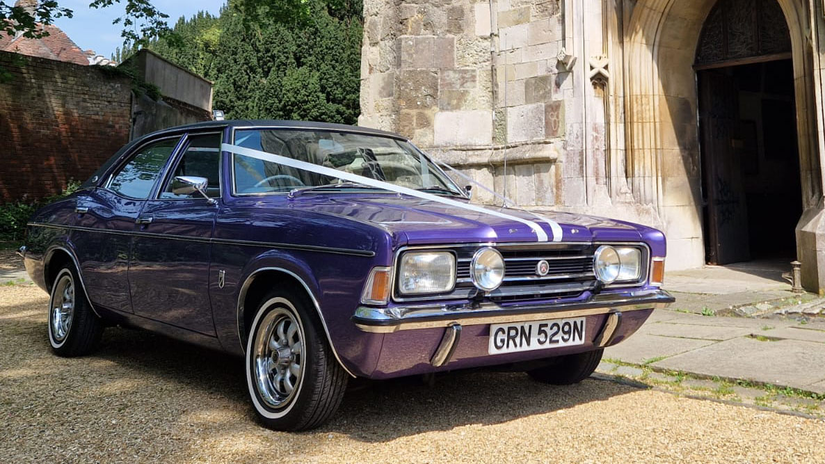 Classic Ford Cortina Wedding Car Hire Verwood, Dorset