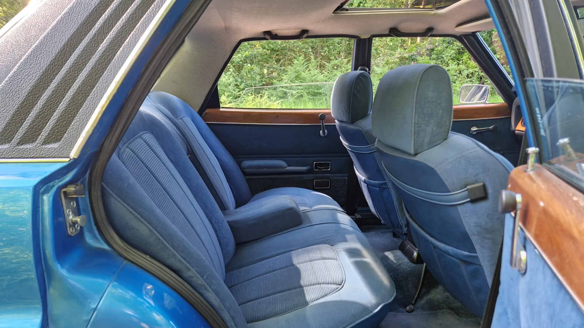 Blue Classic Ford Cortina Mk4 Ghia Wedding Car for Hire