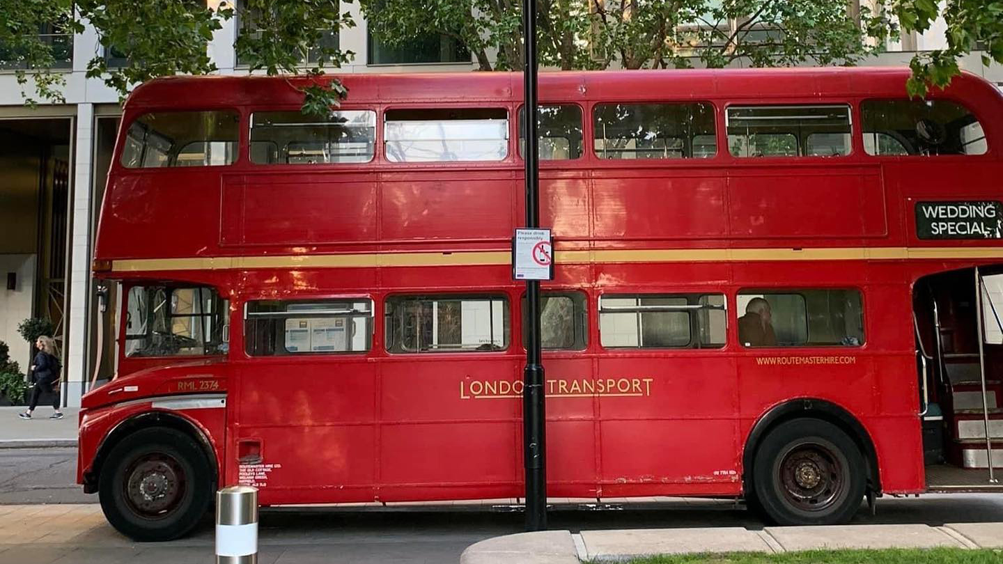 72-seats Red Routemaster Wedding bus for Hire