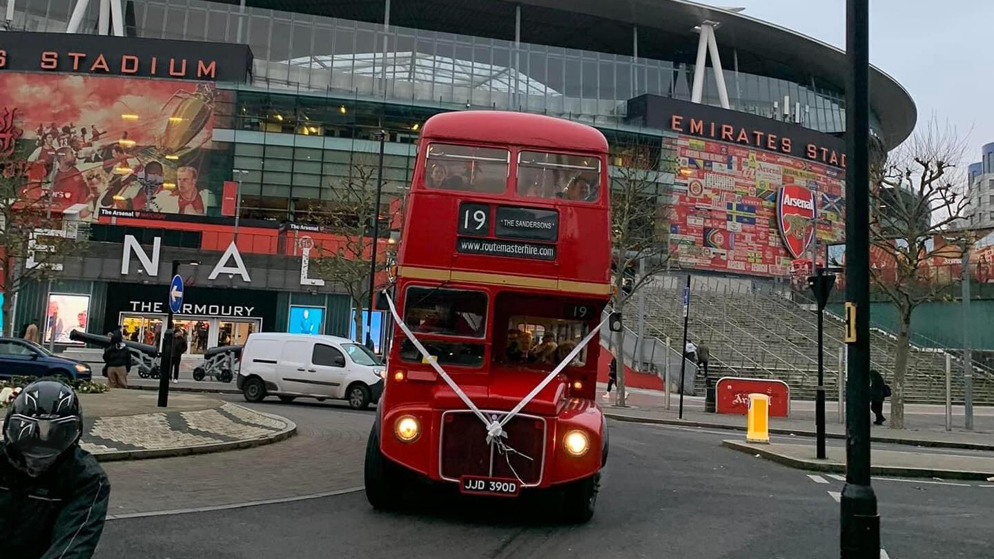 72-seats Red Routemaster Wedding bus for Hire