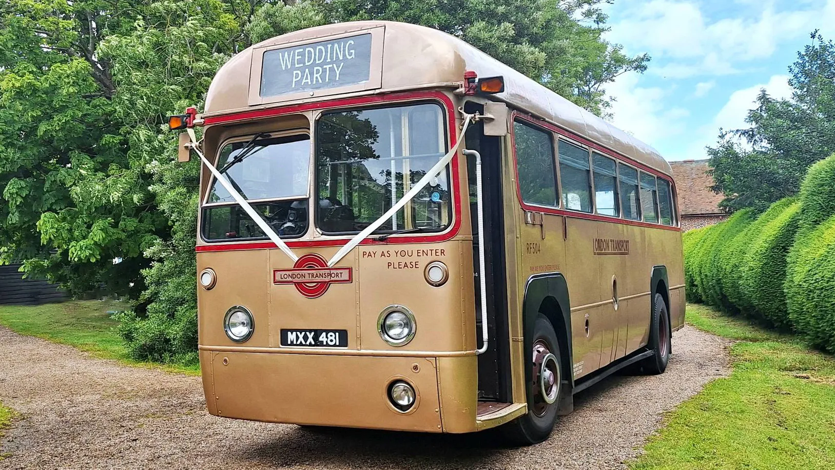 AEC Regal Single Decker Bus Hire London, Surrey and Kent