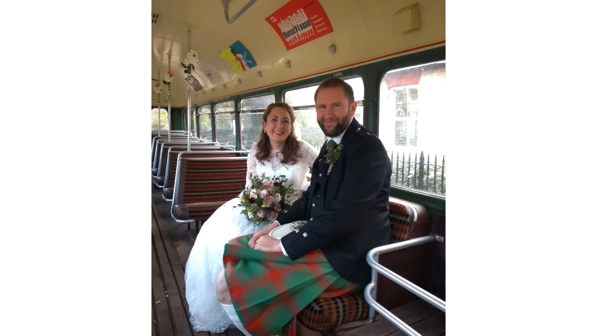 Vintage Single Decker Red Bus for Wedding hire