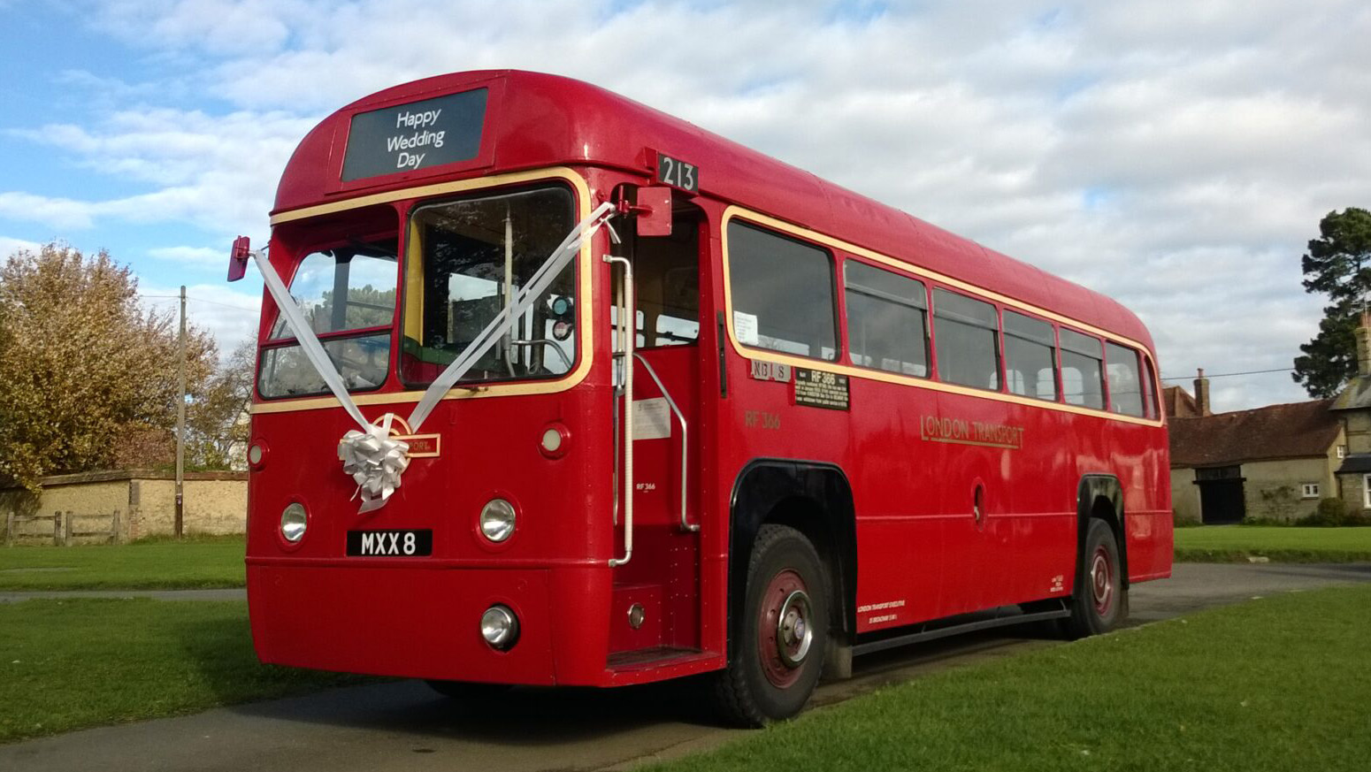 RF Single Decker Wedding Bus Hire Reading, Newbury, Berkshire