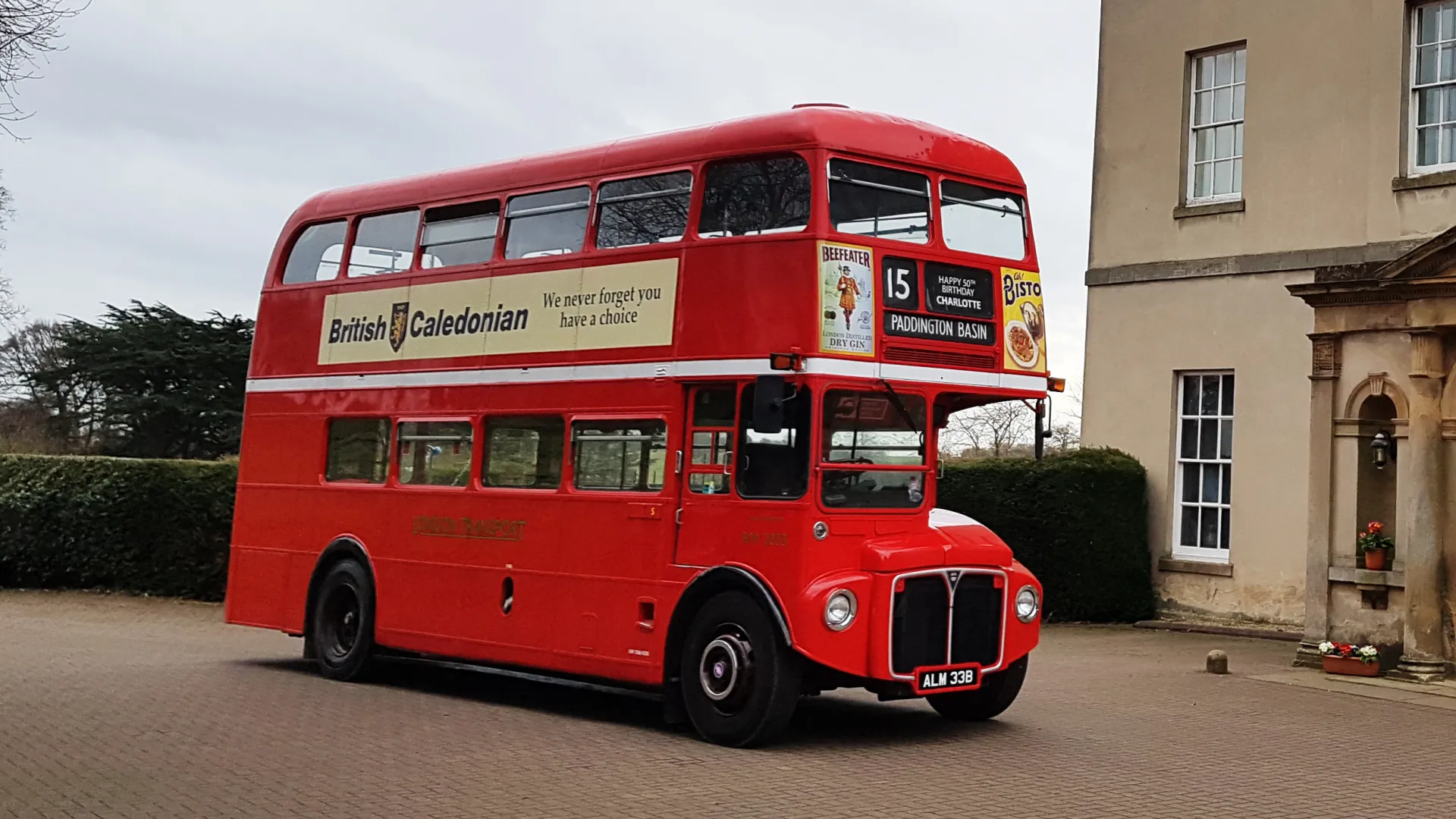 Vintage Double Decker Routemaster Wedding Bus