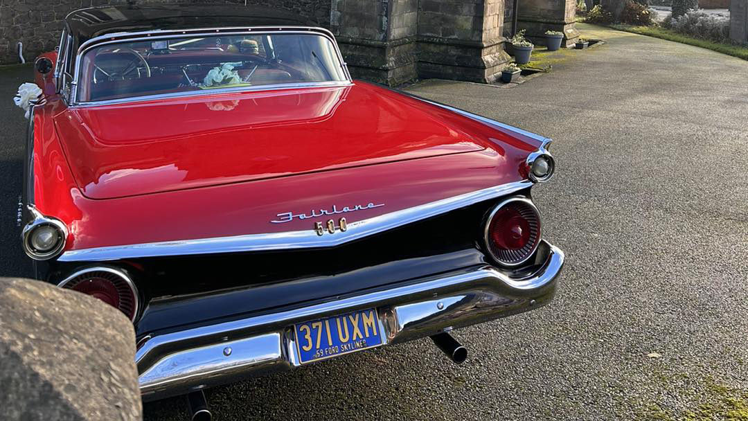 Classic American Ford Fairlane 500 Skyliner Convertible