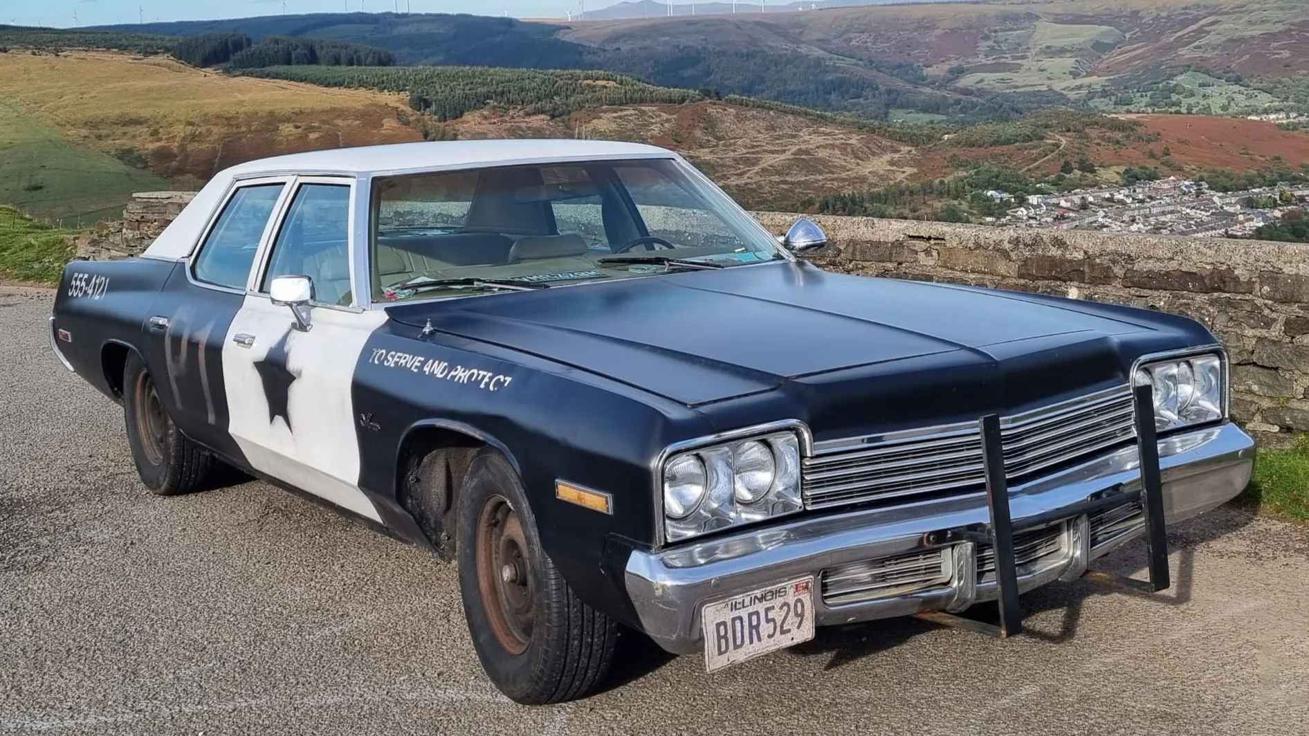TV-famous American Dodge Monaco Bluesmobile for Hire
