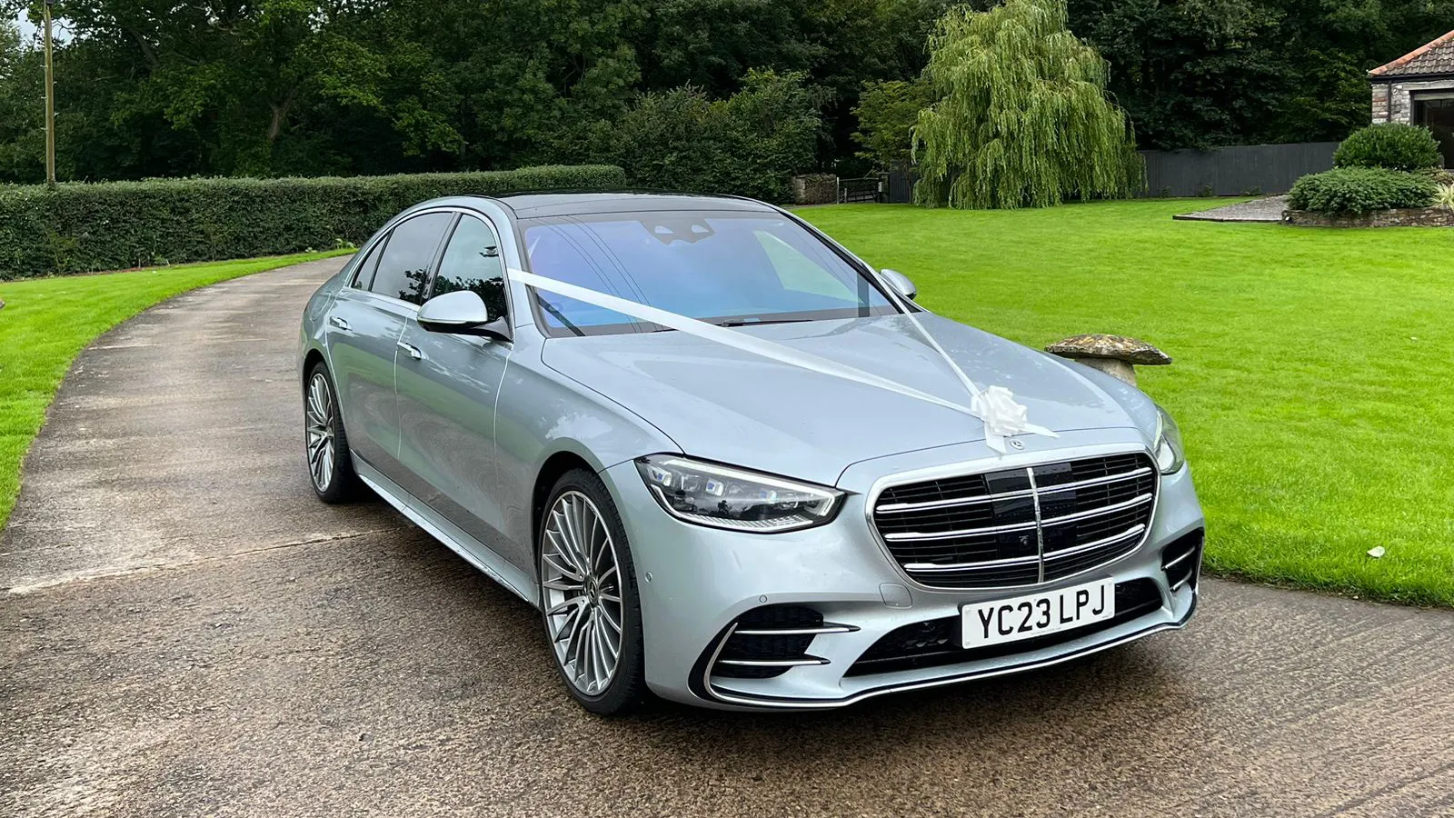 Modern Silver Mercedes S-Class in Bristol | Premier Carriage