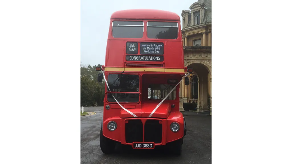 Classic Routemaster London Bus available for Wedding Hire