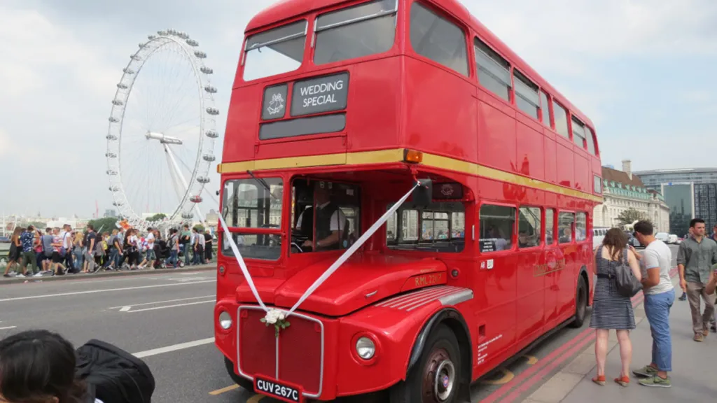 London Routemaster Wedding Bus Hire Usk, Monmouthshire, South Wales
