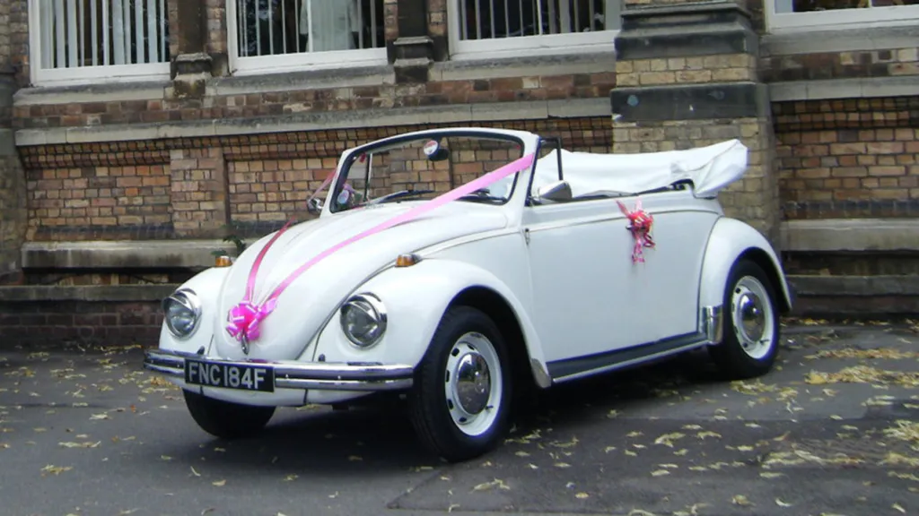 Classic VW Beetle Convertible Wedding Car Hire in East Sussex