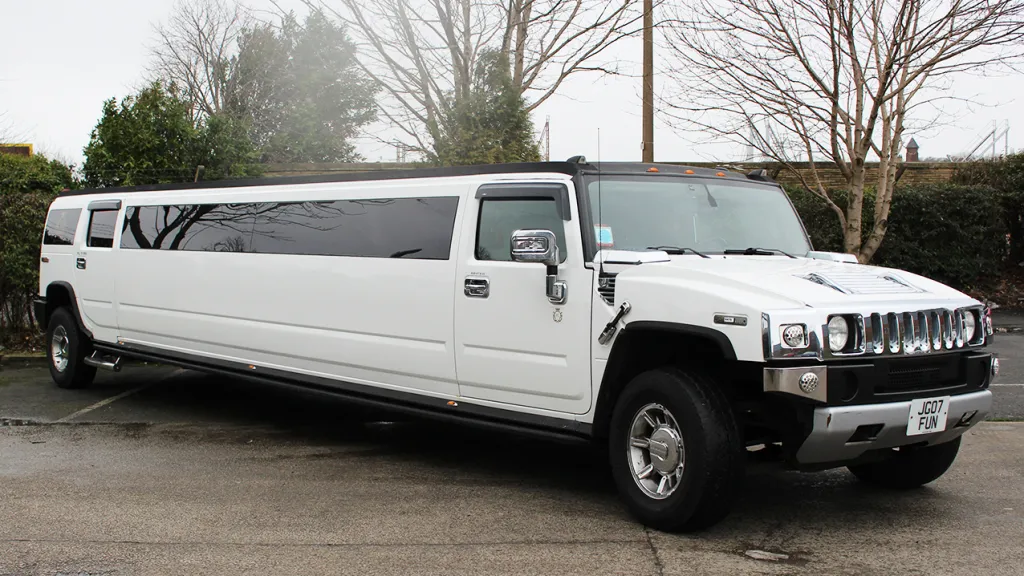 White Hummer H2 for Weddings in Bradford & Leeds, West Yorkshire