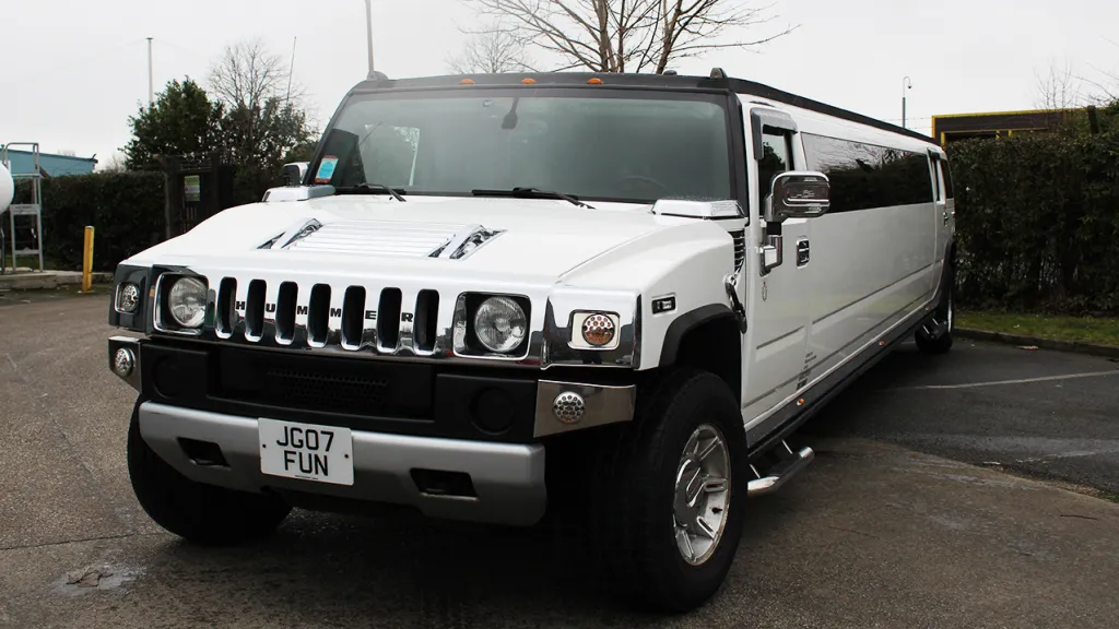 White Hummer H2 for Weddings in Bradford & Leeds, West Yorkshire