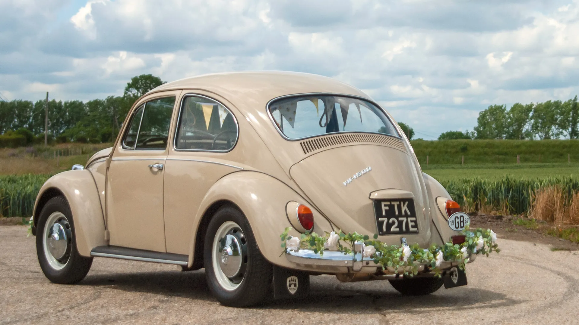 Classic VW Beetle Hire for Weddings Cambridge, Bedford, Luton