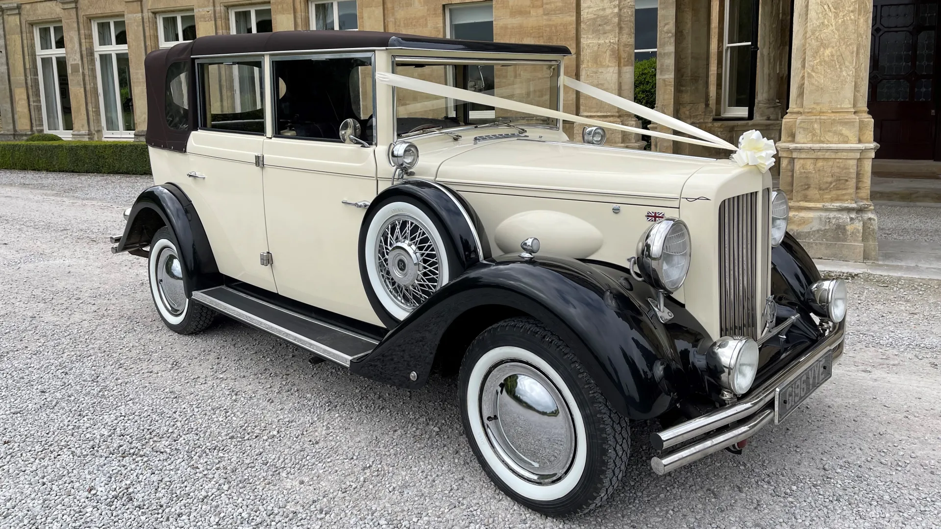 Vintage Regent Convertible available to hire for weddings in Yorkshire