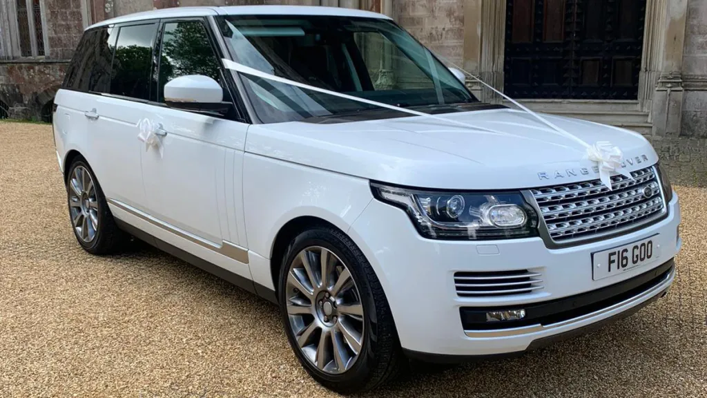 White Range Rover Wedding Car Hire, New Forest, Dorset & Hampshire