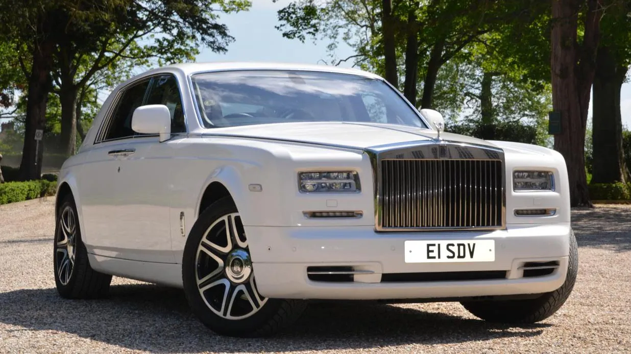 White Rolls-Royce Phantom Series II available for Weddings in London