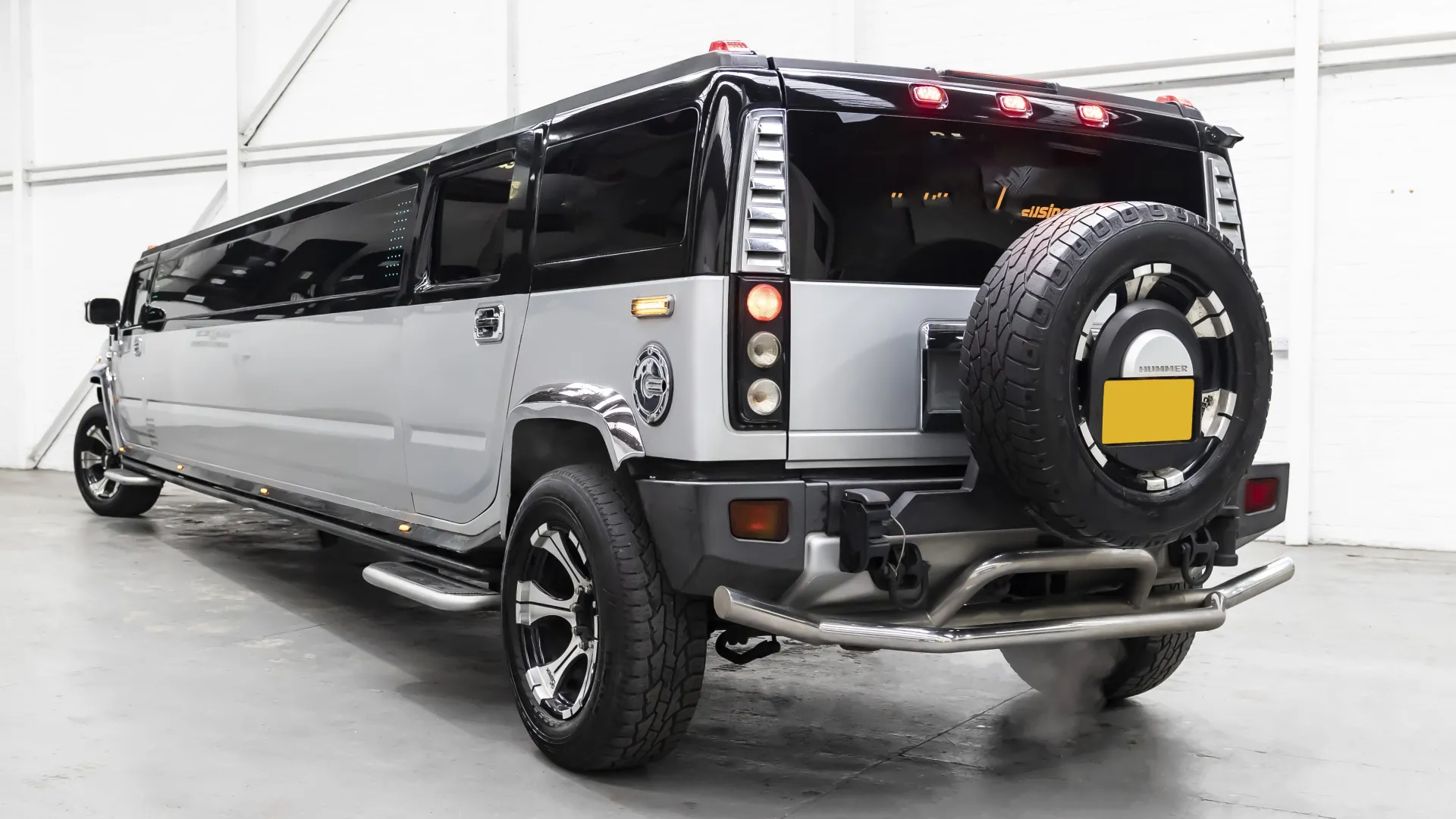 16-seater Silver Hummer H2 Limousine for hire in West Yorkshire